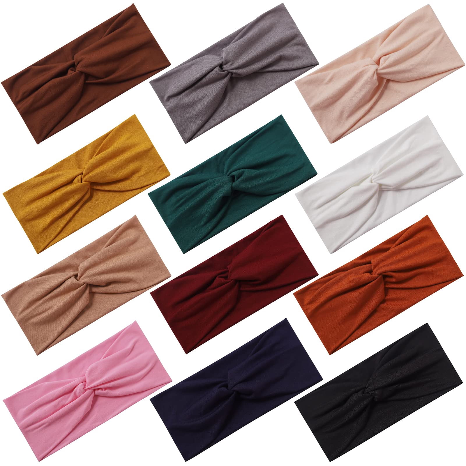 Livhil 12Pcs Stretchy Headbands for Women,Ventilate and Anti-slip Sport ...