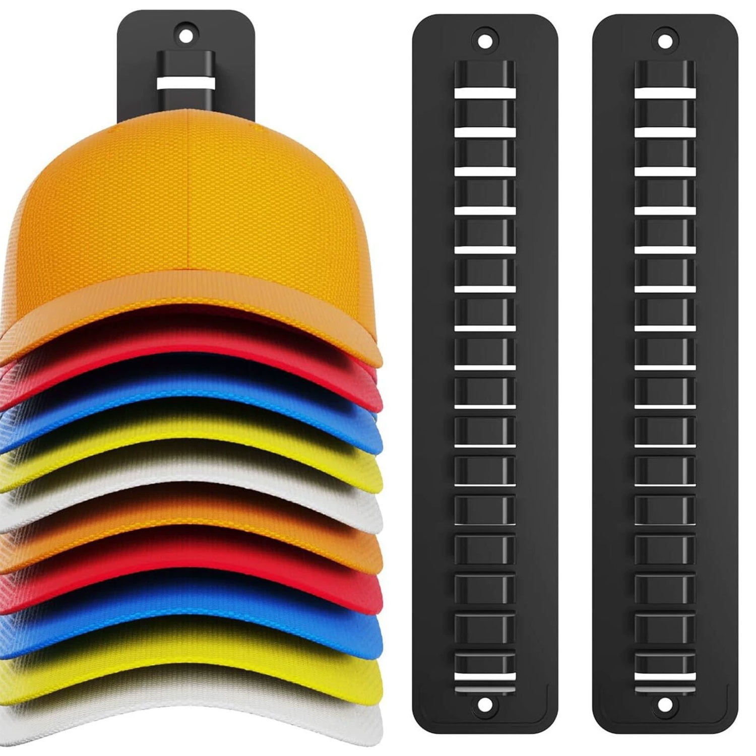 Livhil 2 Pack Hat Organizer for Baseball Caps, Plastic Hat Rack for The ...