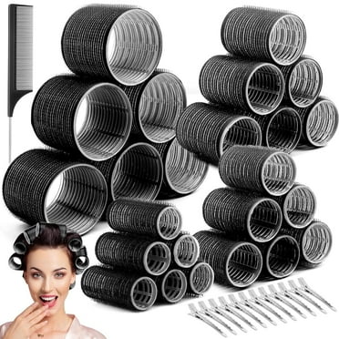 Velcro Rollers for Hair Set, Volume Boosting Hair Rollers for Women ...