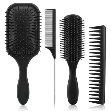 Hair Brush Black Curl Brush with Prongs for Defining and Shaping Curls ...