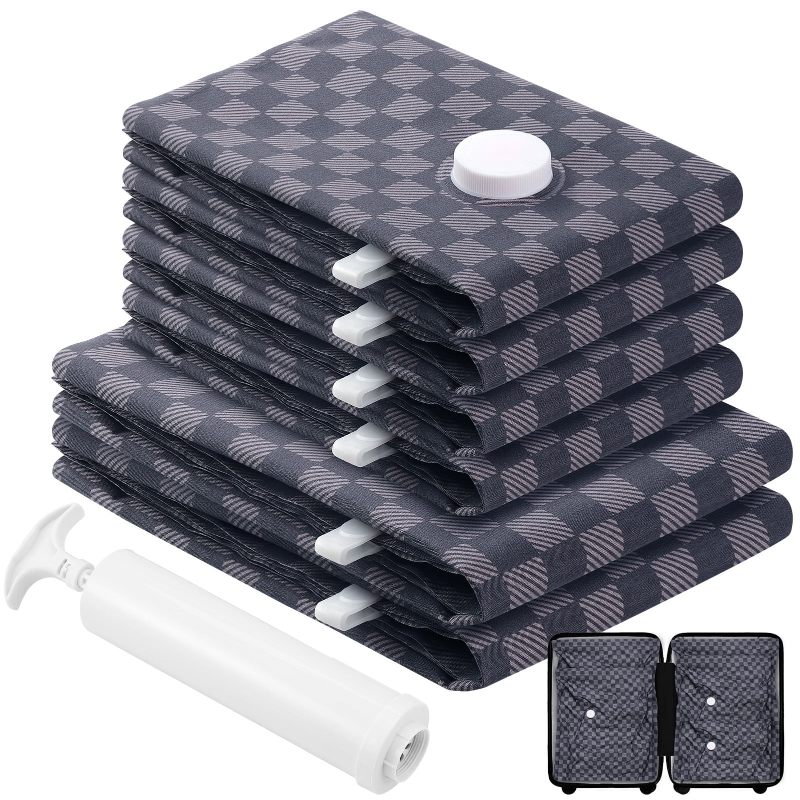 Livhil 6 Pcs Oxford Cloth Vacuum Storage Bags,Space Saver Seal Bags for ...