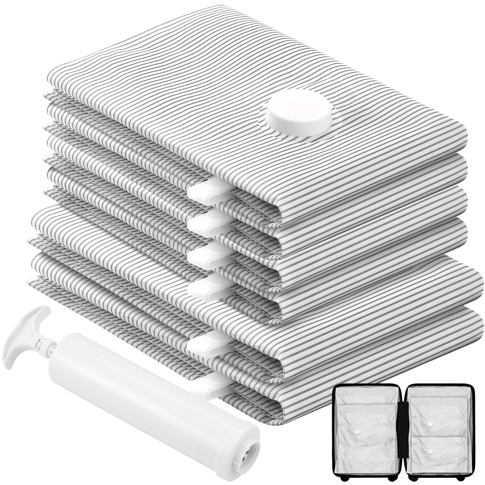 livhil 6 Pcs Oxford Cloth Vacuum Storage Bags Space Saver Seal Bags for ...