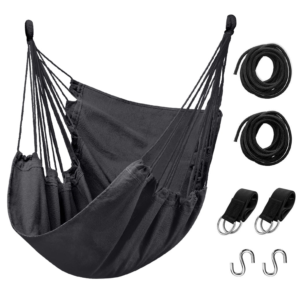 Livhil Hammock Chair Hanging Swing, Relax Hanging Rope Swing Chair, Max ...