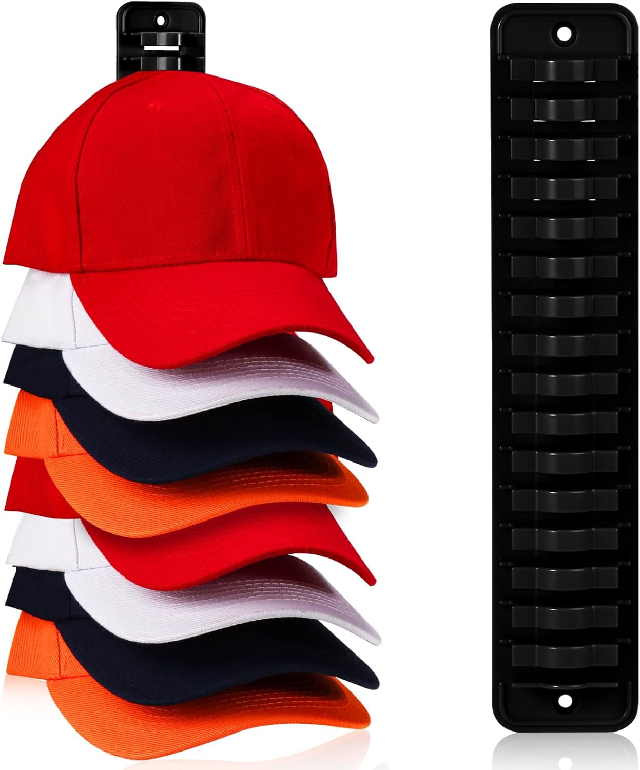 Livhil Hat Organizer for Baseball Caps 2Pack, Hat Rack for Wall with ...