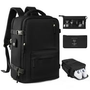 4-Wheel Rolling Backpack 17" - Waterproof Wheeled Travel Bag for Men ...