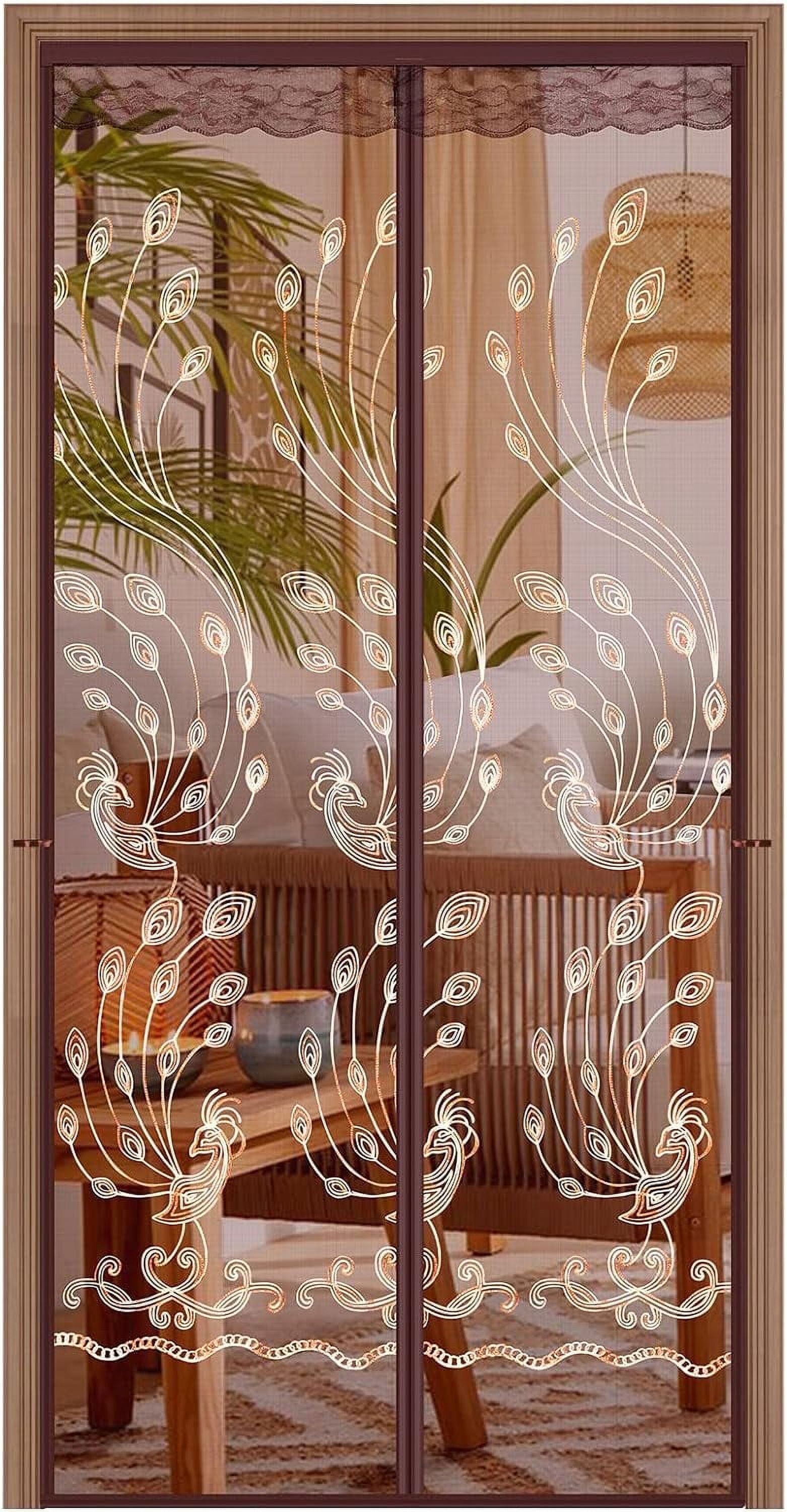 Livhil Magnetic Mesh Screen Door, Sliding Door Screen with Magnet ...