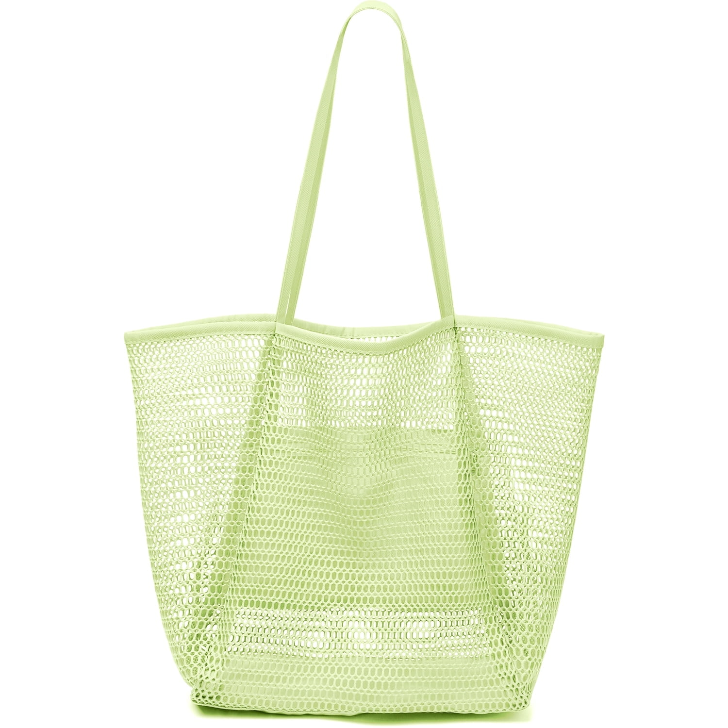 Livhil Large Nylon Mesh Beach Tote for Vacation, Waterproof Bag with ...
