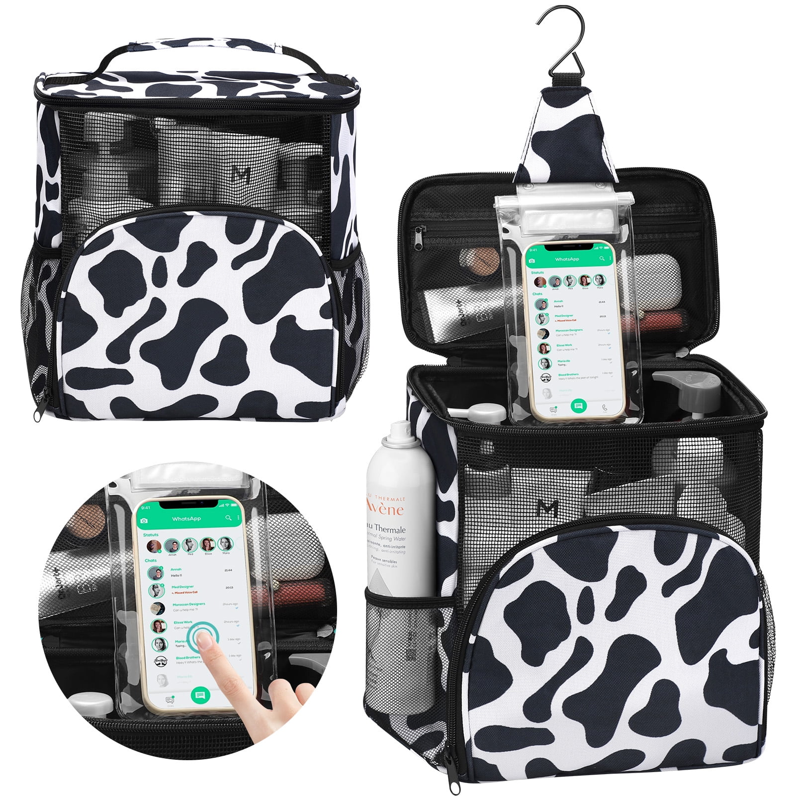 Livhil Portable Shower Caddy Dorm, Portable Travel Hanging Bag for ...