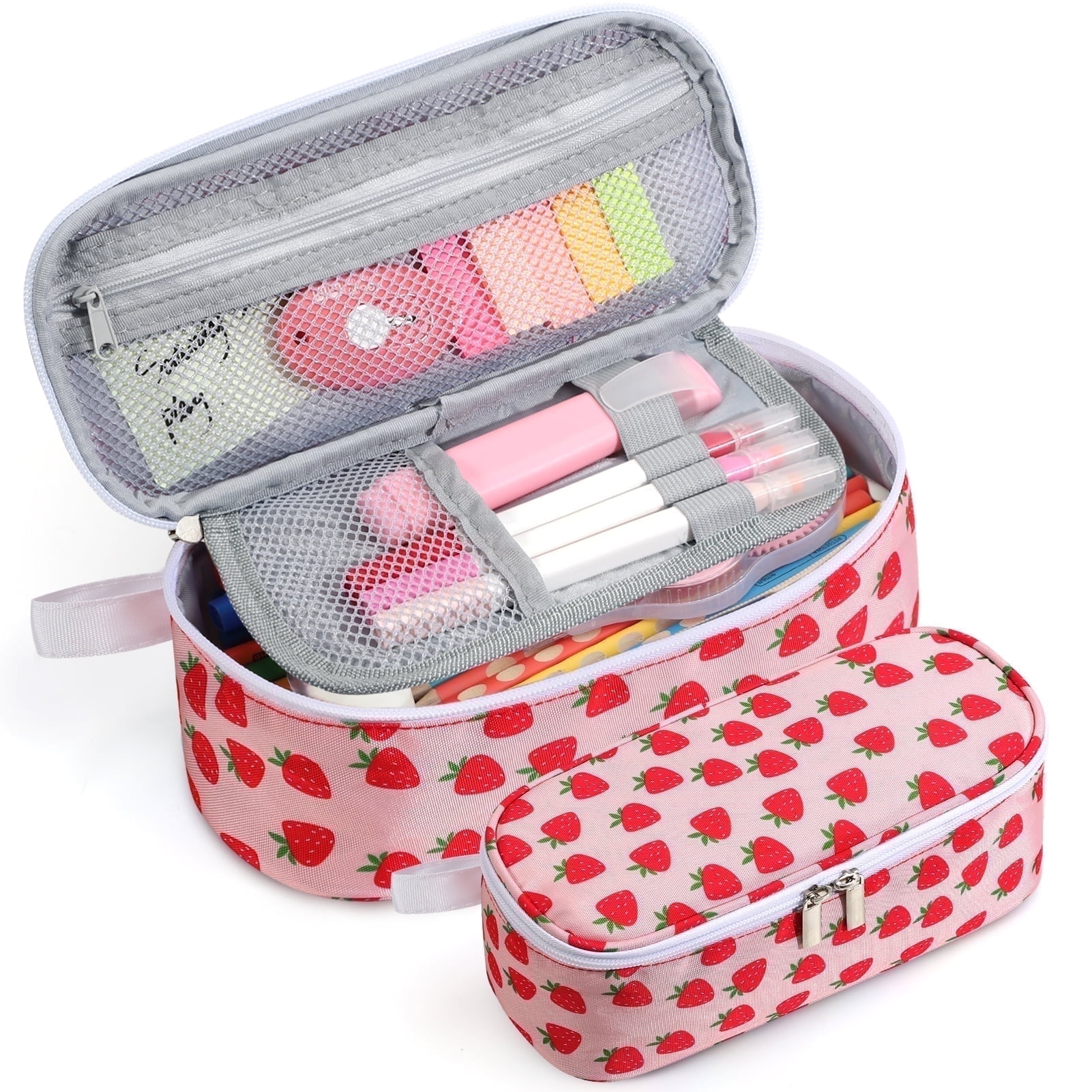 livhil Large Pencil Pouch, Pencil Case for Kids, Strawberry - Walmart.com
