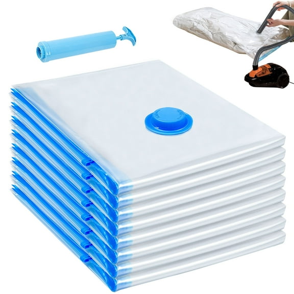 14 Pack Vacuum Storage Bags,Vacuum Seal Bags for Clothing with Hand ...
