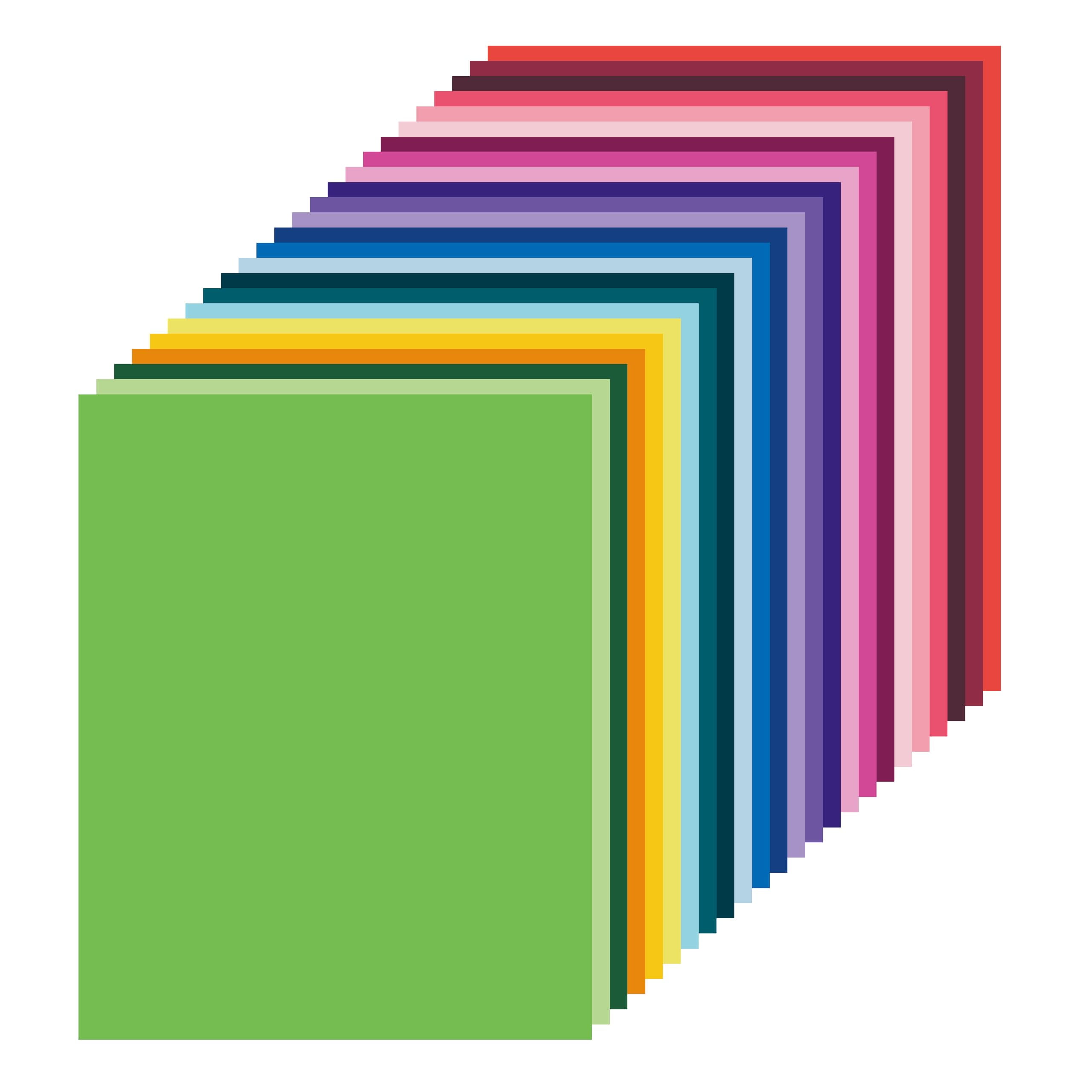 Livholic 120 Sheets Colored MSF2 Card Stock Printer Paper, 120 gsm 32 ...