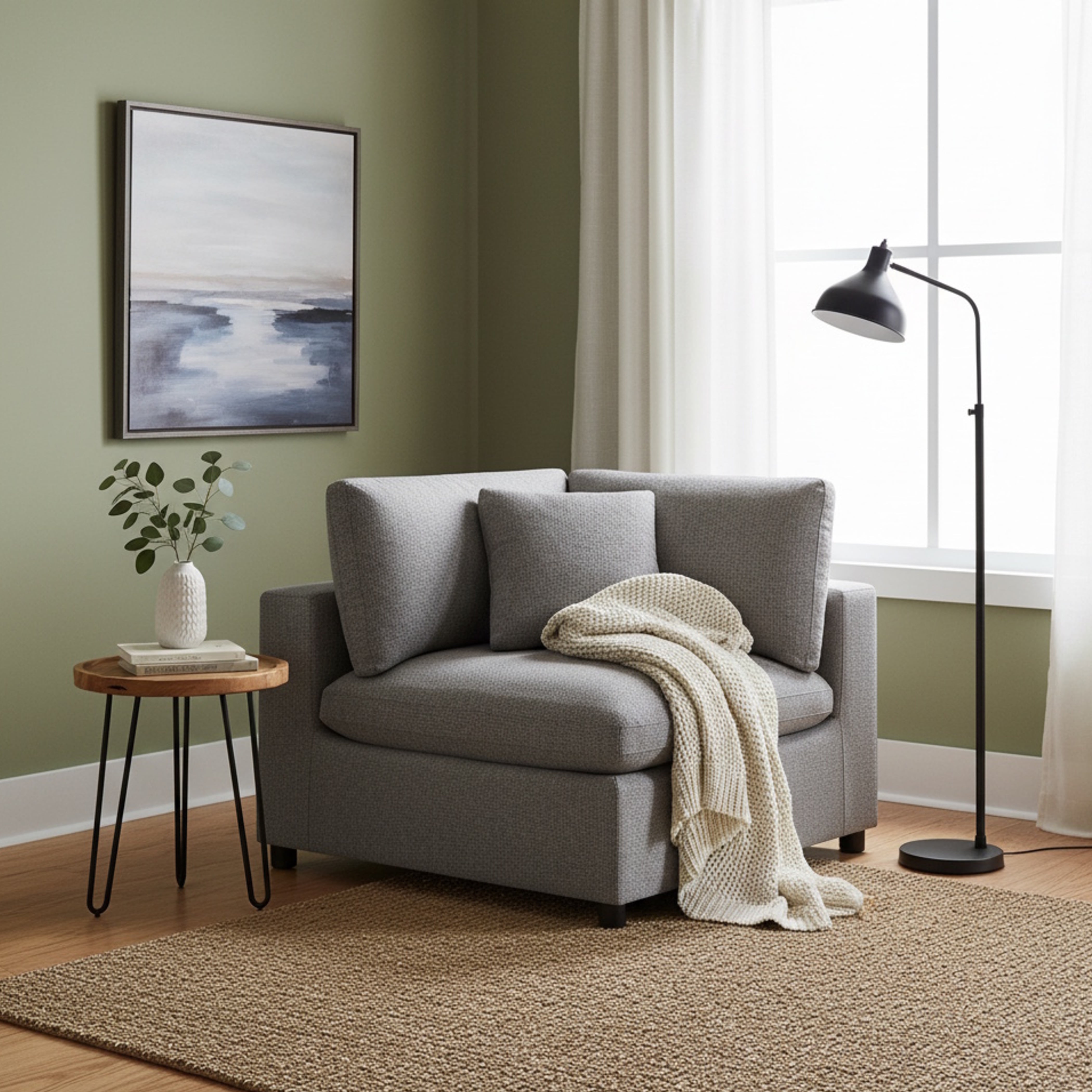 LiviNest Corner Chair for Small Spaces: Pet-Friendly Reading Nook ...