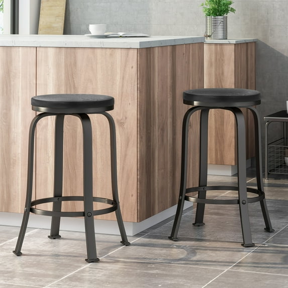 LiviNest Counter Stool 2pcs Set - 24.25" Height & Swivel Function for ...