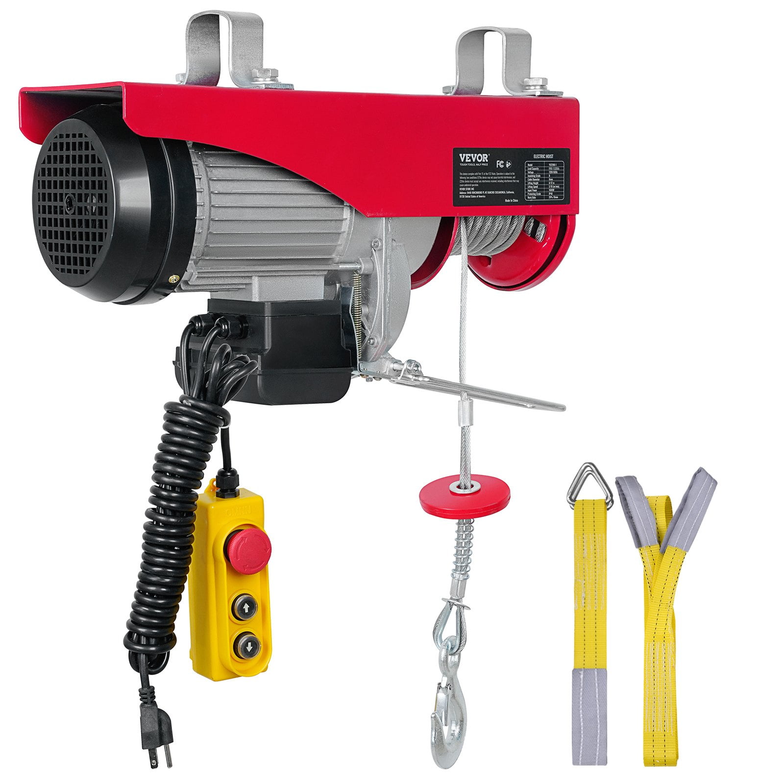 LiviNest Electric Hoist 1320 lbs Capacity 1150W Motor: 110V Steel Wire ...