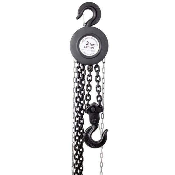 LiviNest HSZ Series 3 Ton Chain Block: 6600lbs Lifting Capacity Manual ...