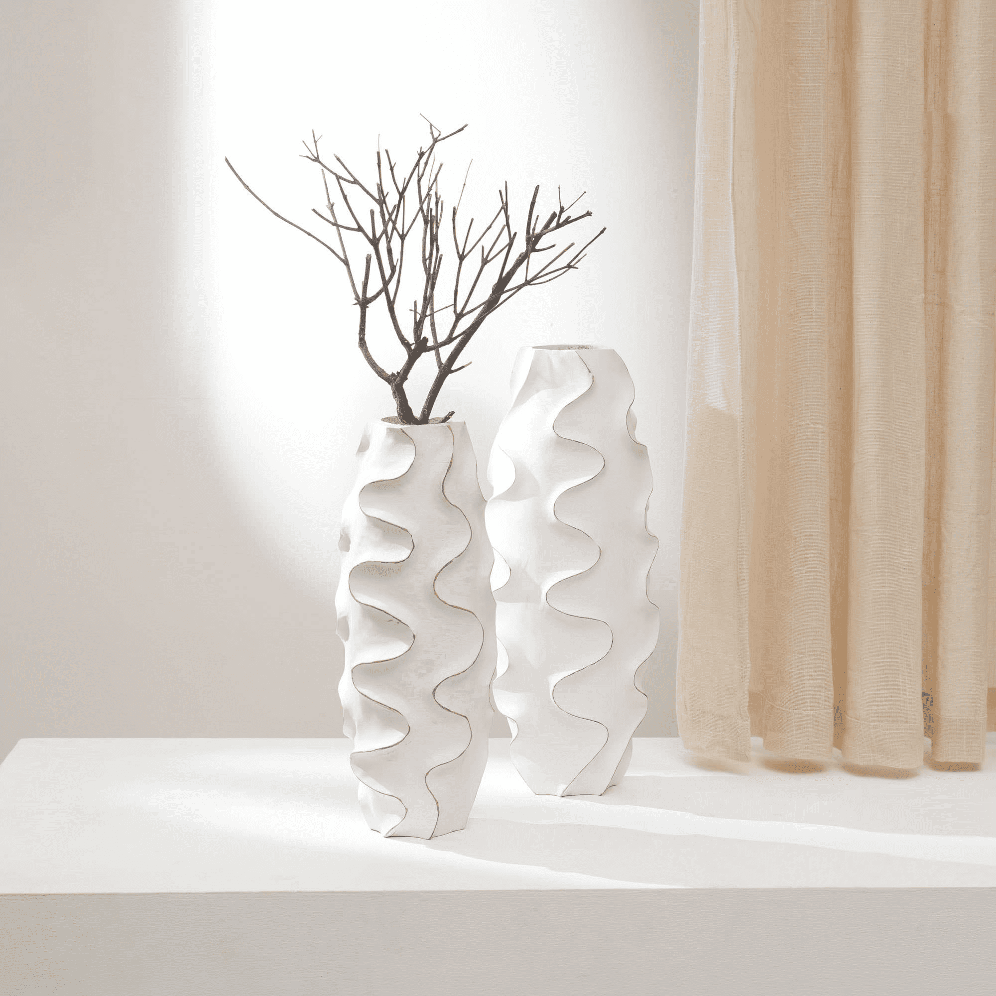 LiviNest Handcrafted Mango Wood Vase: Premium Natural Grain & Artistic ...