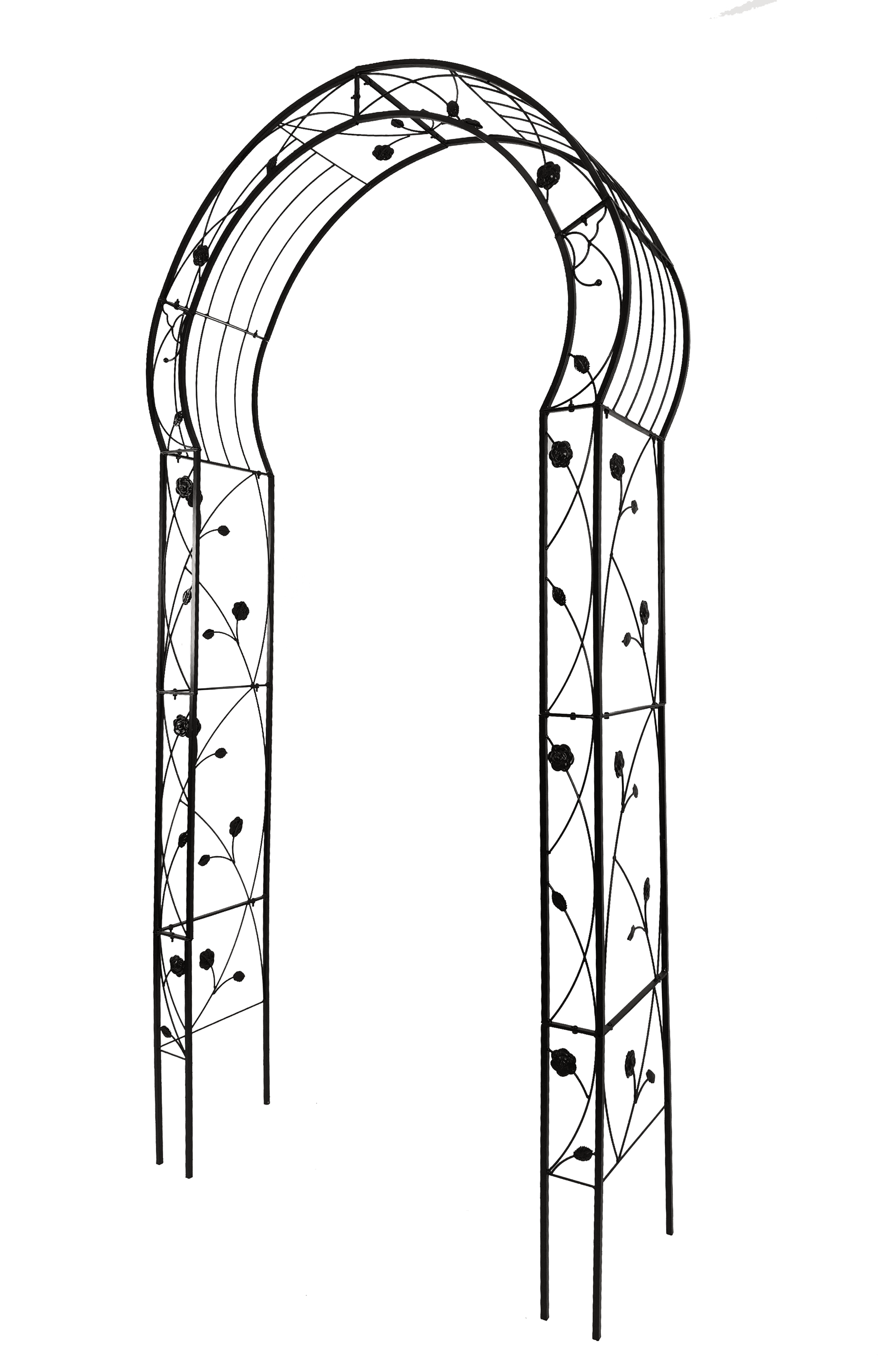 LiviNest Metal Garden Arch Trellis for Climbing Plants: Gothic Style ...