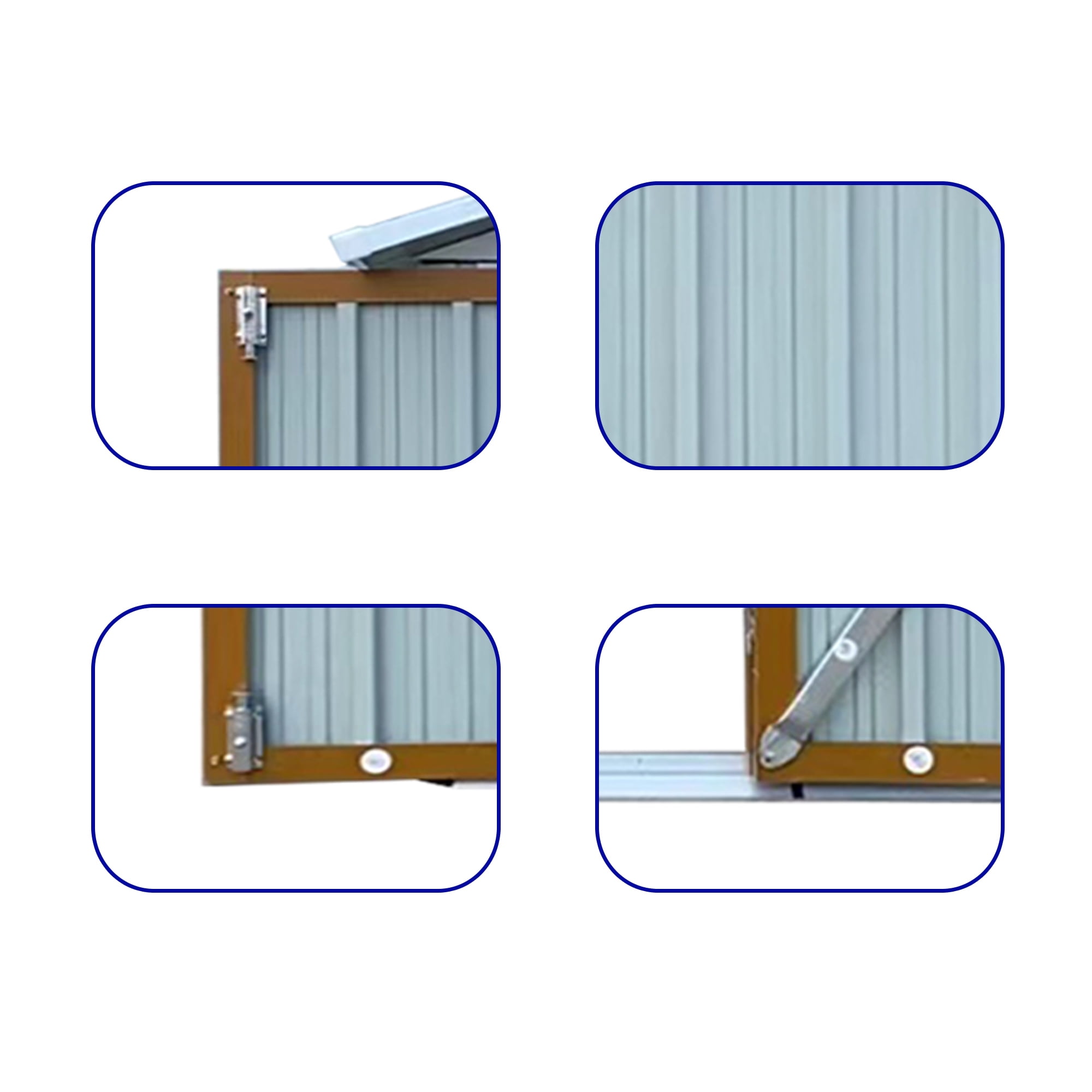 LiviNest Metal Storage Shed 6x4 FT - Electro-Galvanized Steel Garden ...