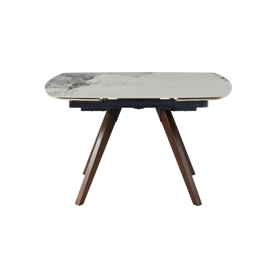 LiviNest Retractable Sintered Stone Dining Table, Expandable 55.12" to ...