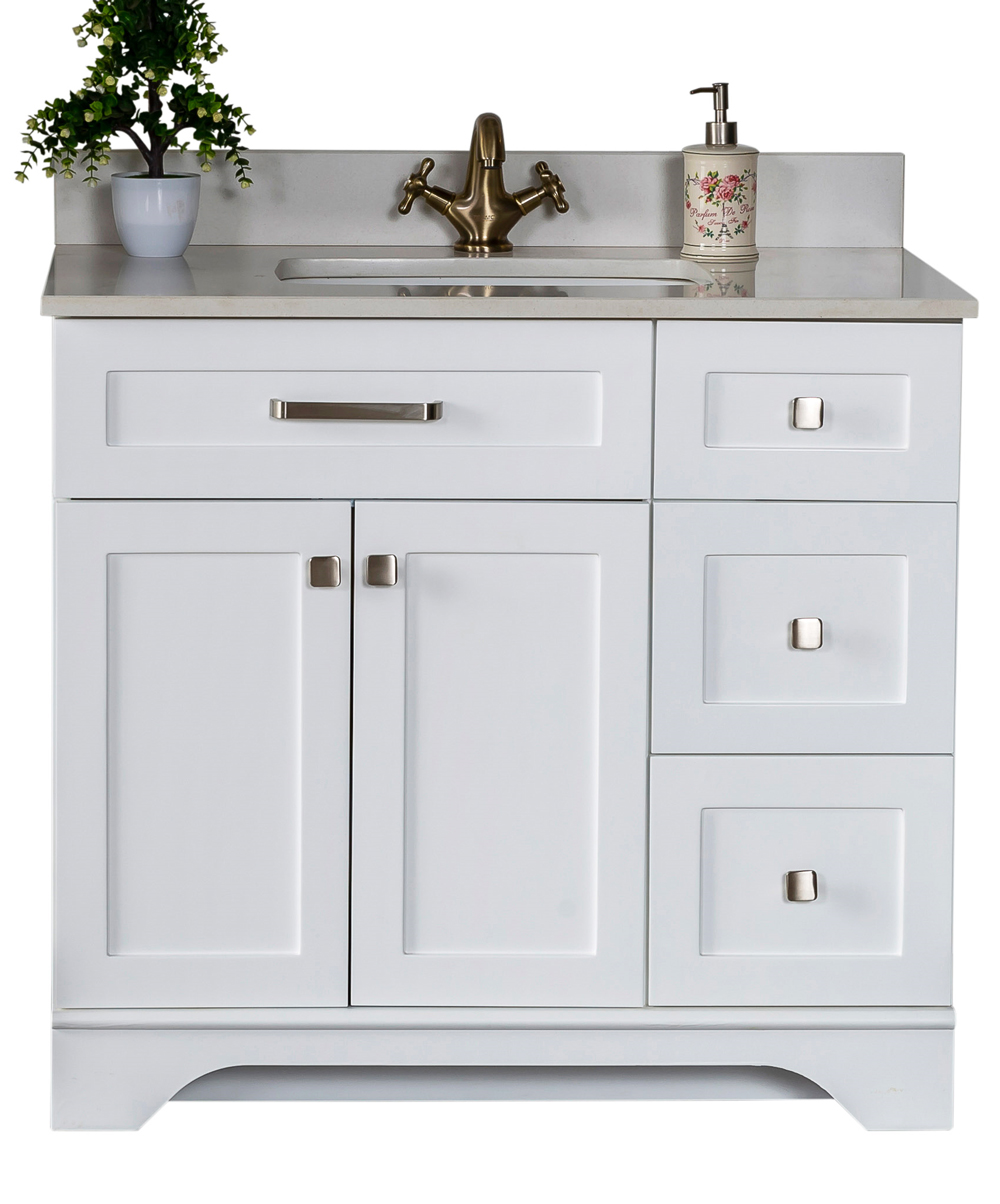 Wyndham Collection Acclaim 36 inch Single Bathroom Vanity in White ...
