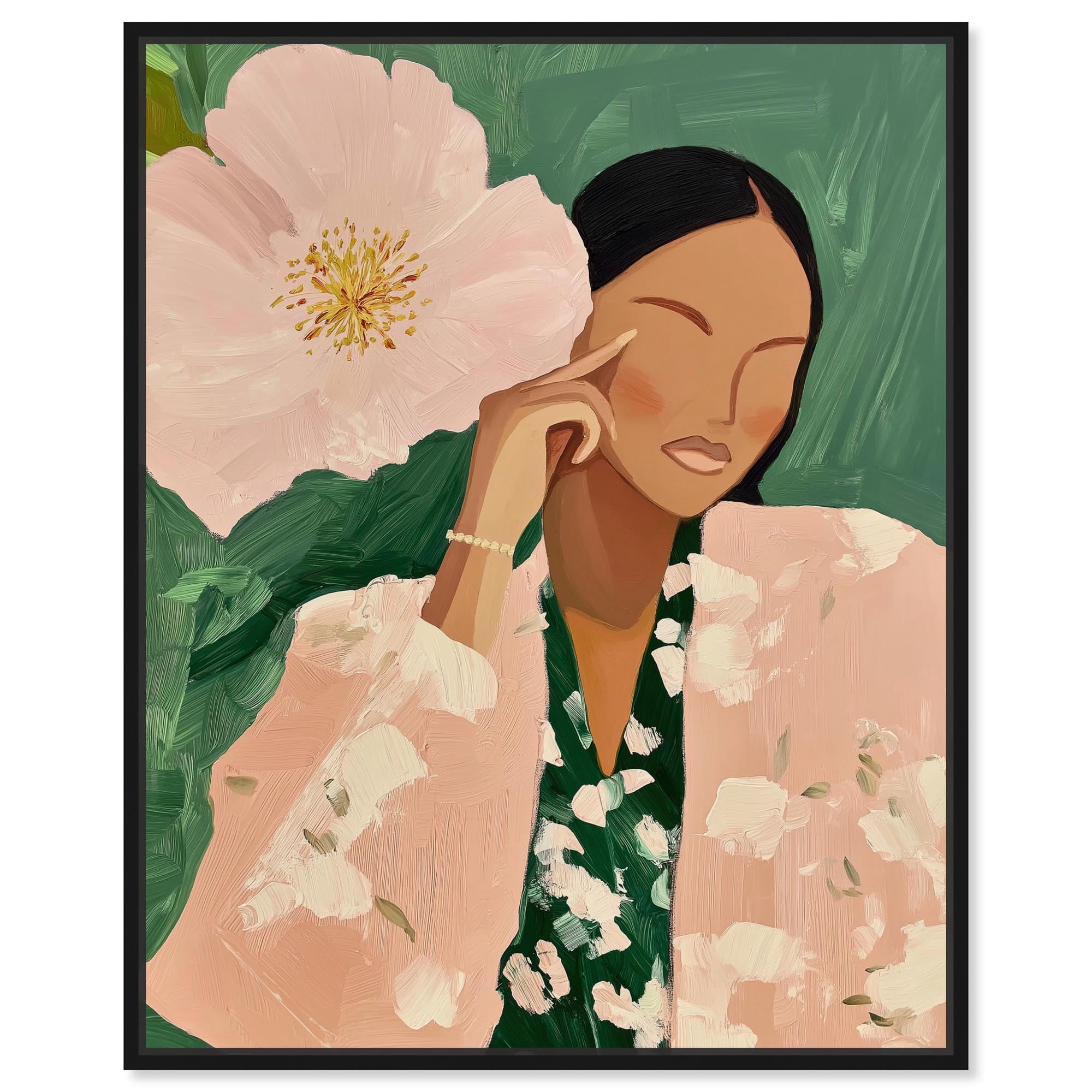 Livia II Canvas Modern Trendy Prints by Art Remedy, Black Frame, 20 x ...
