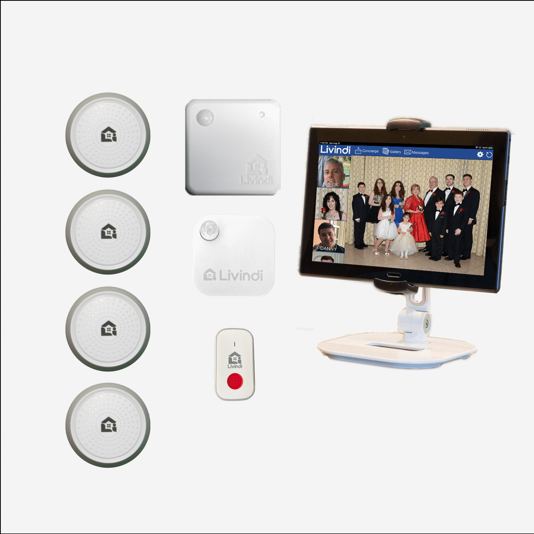 Livindi Home for Houses 10" Tablet for Seniors with Emergency Alerts ...