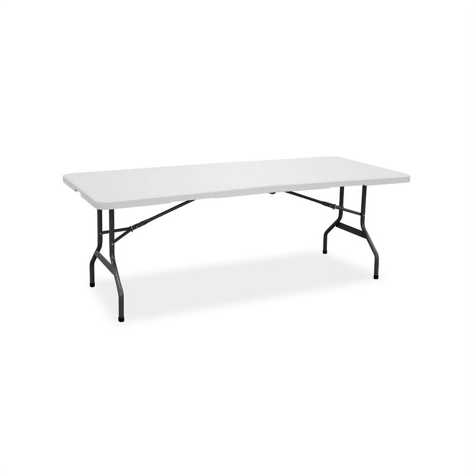 Living Accents Plastic Fold-in-Half Table, 30 in. Width, 72 in. Length ...