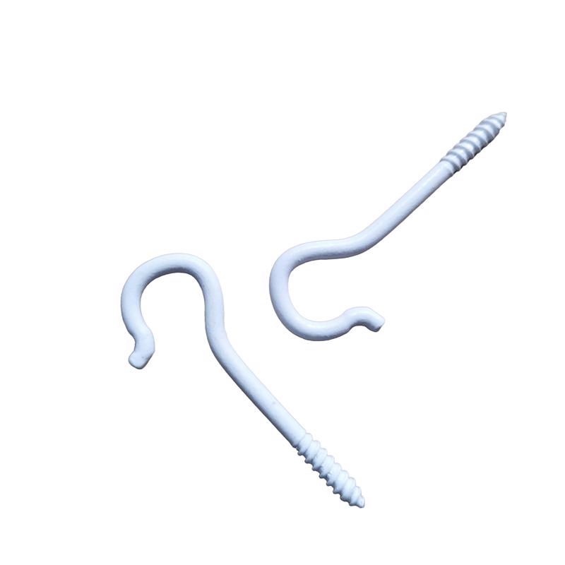 Living Accents 7035915 2.5 in. Steel Sturdy Swag Hook, White - Pack of ...