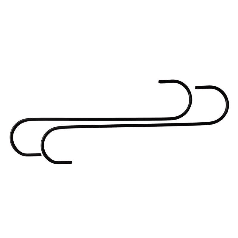 Living Accents 7035926 12 in. Steel S Extender Hook, Black - Pack of 2 ...