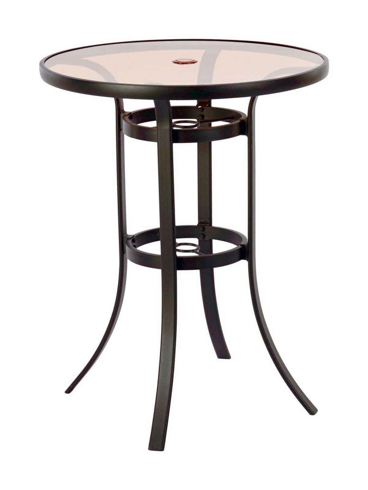 Living Accents Balcony Heritage Round Brown Table - Walmart.com