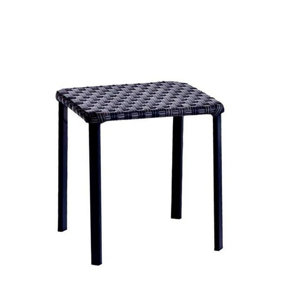 Living Accents 8081459 Brown Square Wicker Stackable Side Table ...