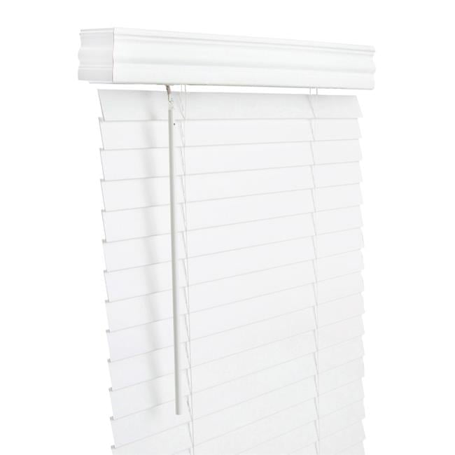 Living Accents Cordless Faux Wood Mini-Blinds with Wooden Look, 30 x 60 ...