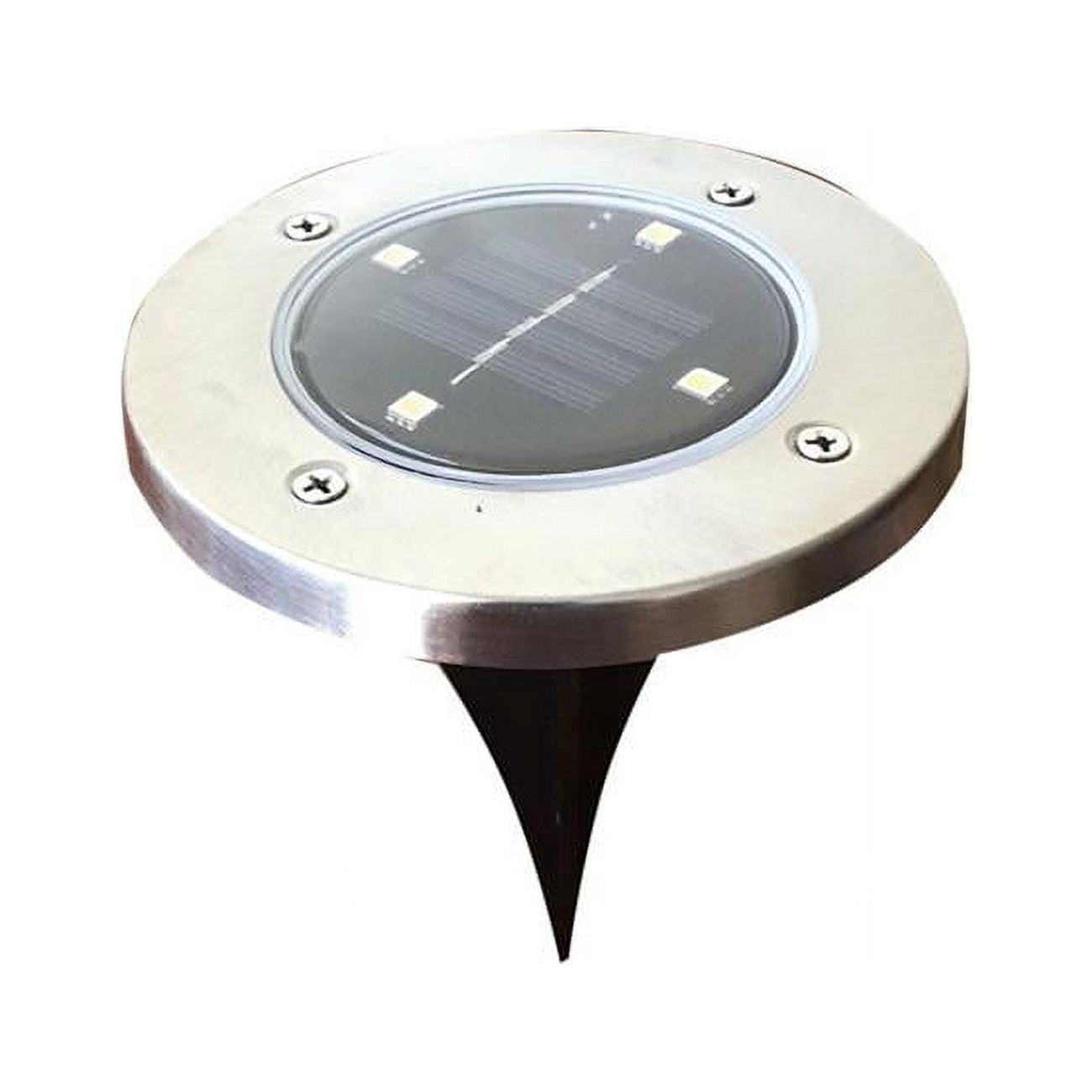 Living Accents Silver Solar Powered LED Uplight, - Walmart.com