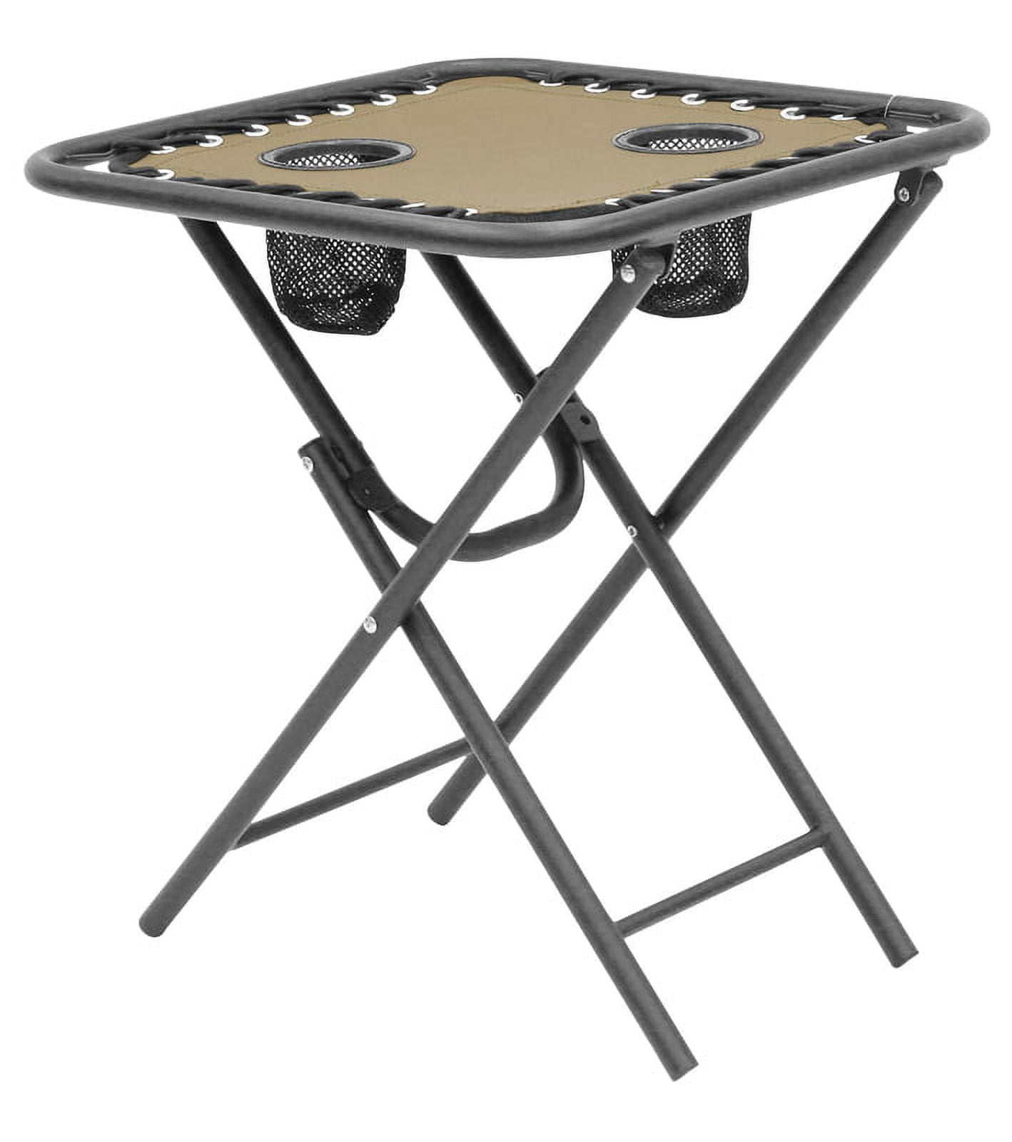 Living Accents Square Tan Bungee Side Table - Walmart.com