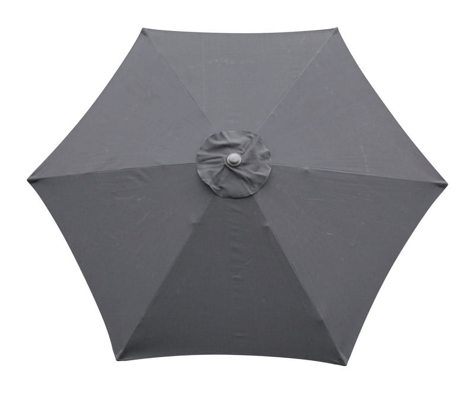 Living Accents 9 ft. Dia. Tiltable Market Umbrella Black - Walmart.com