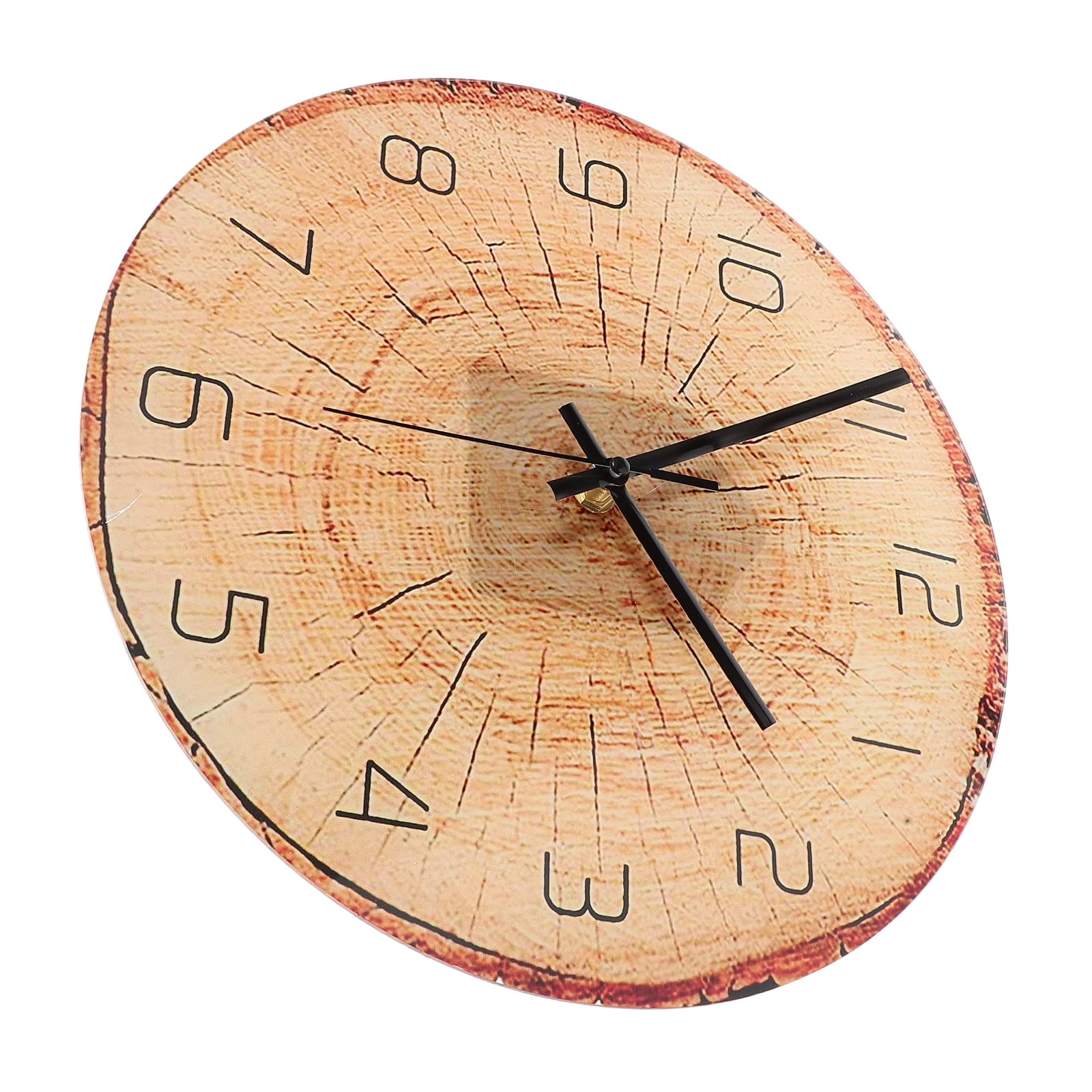 Living Annual Ring Wall Clock Stylish Hanging Clock Office 30x30cm ...