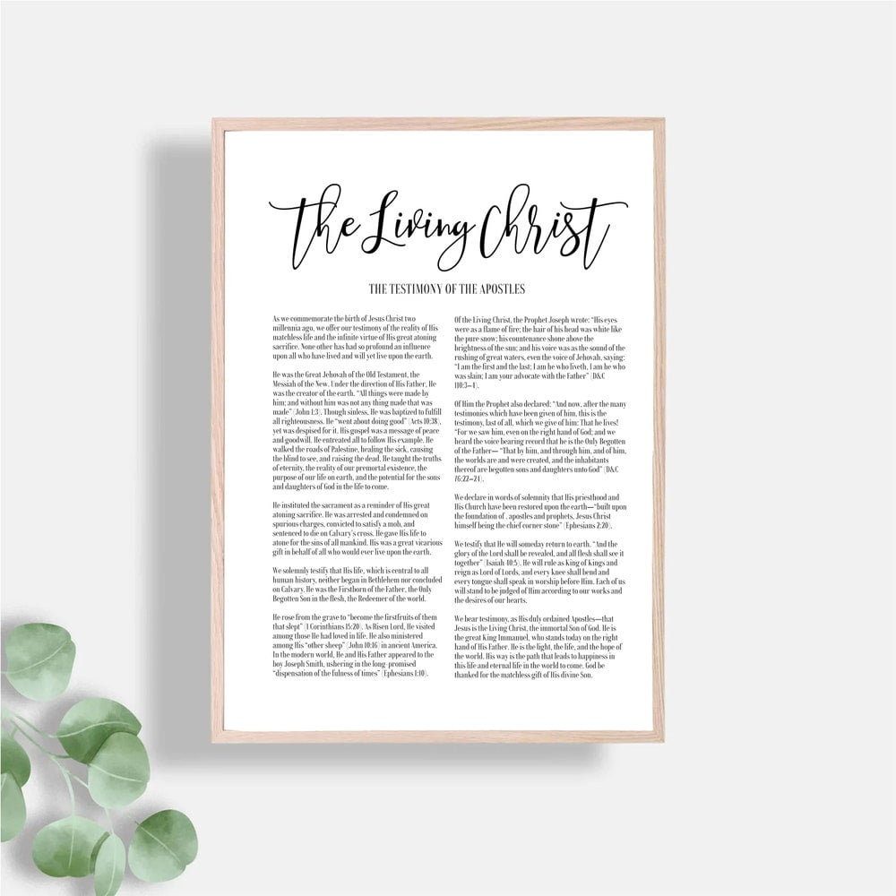 The Living Christ Print Poster, The Living Christ Print, Proclamation ...