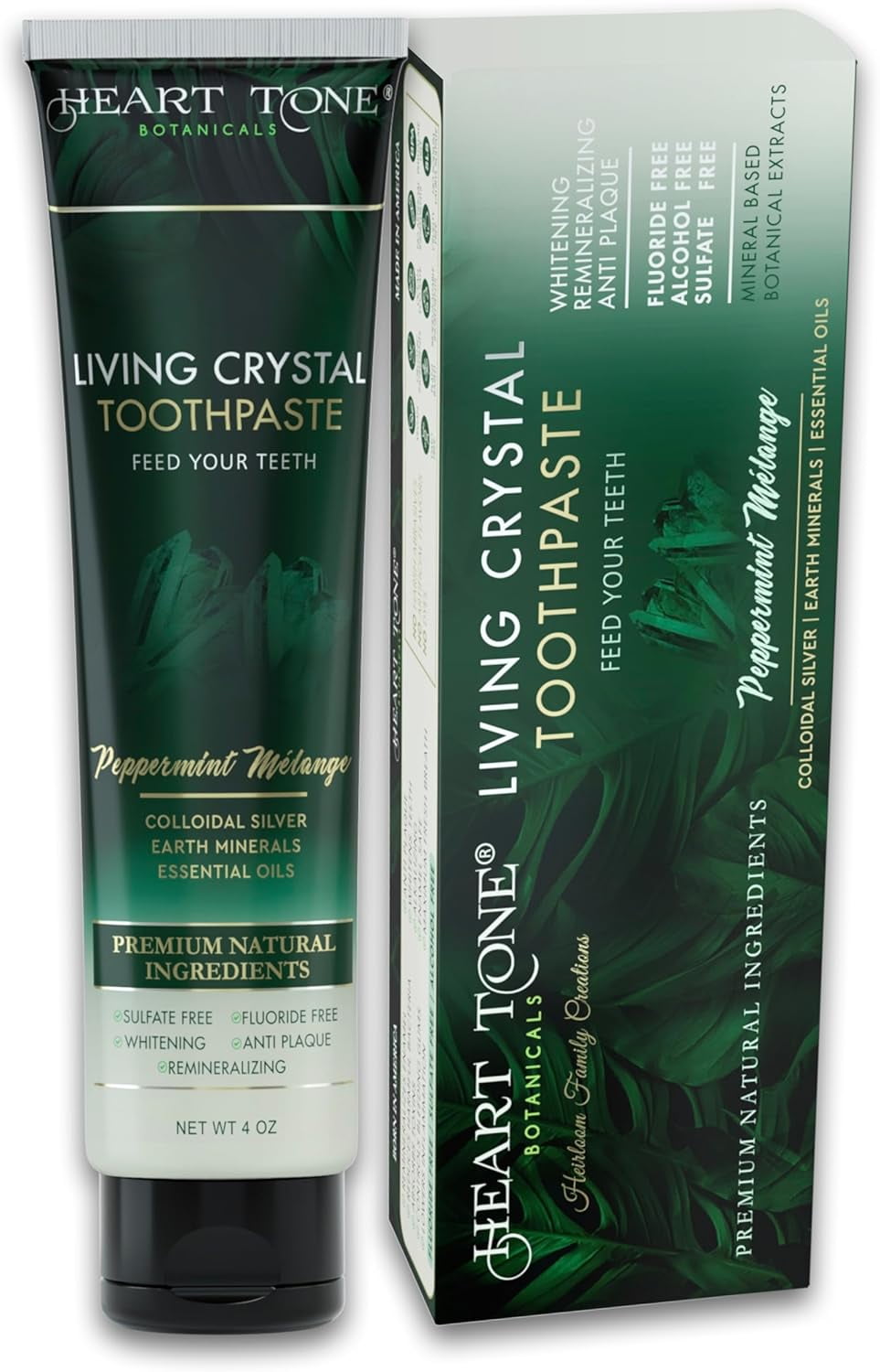 Living Crystal Toothpaste | Fluoride Free | Natural & Remineralizing Hydroxyapatite Toothpaste ...