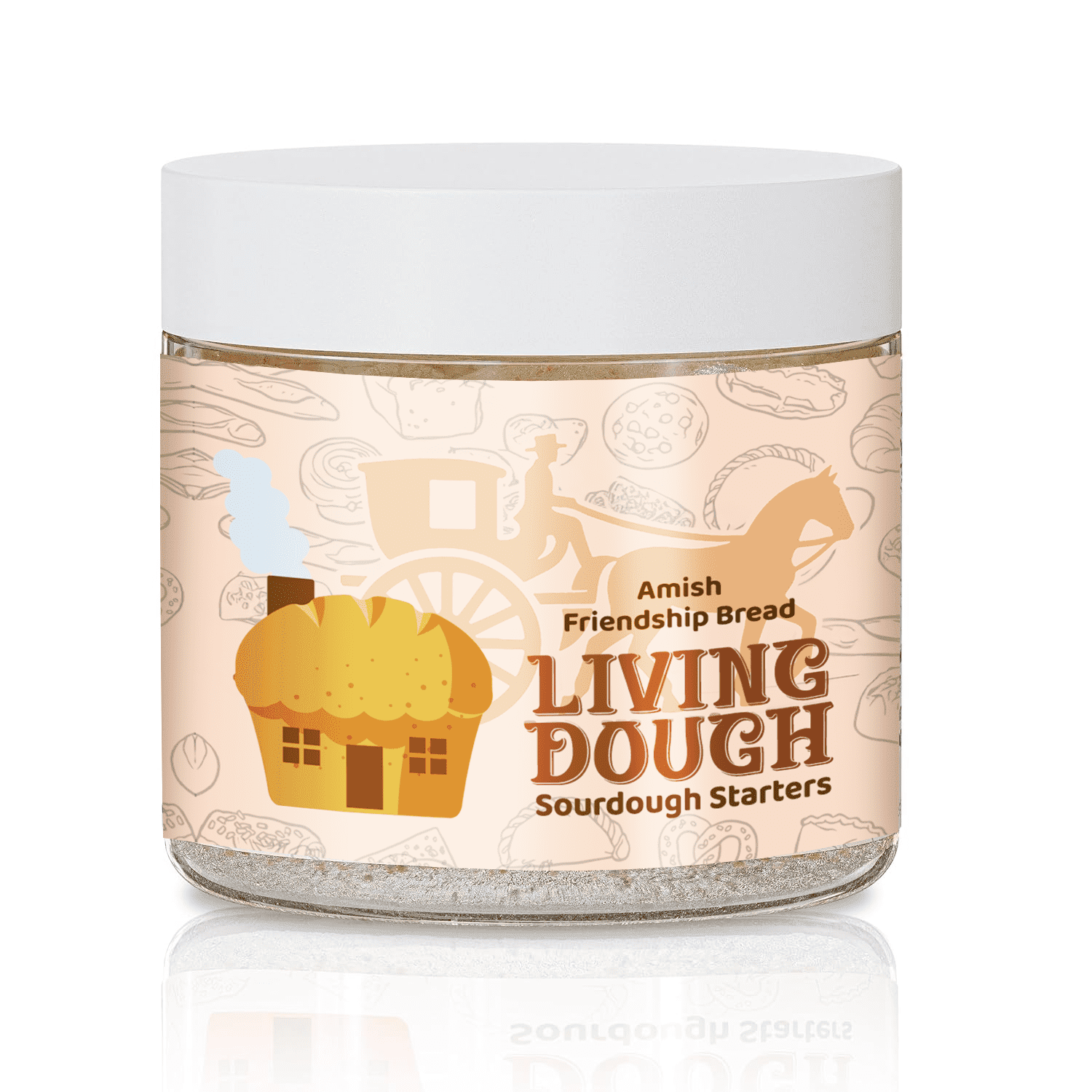 Living Dough, Live Sourdough Starter, 55 Yr Old Amish Organic Starter ...