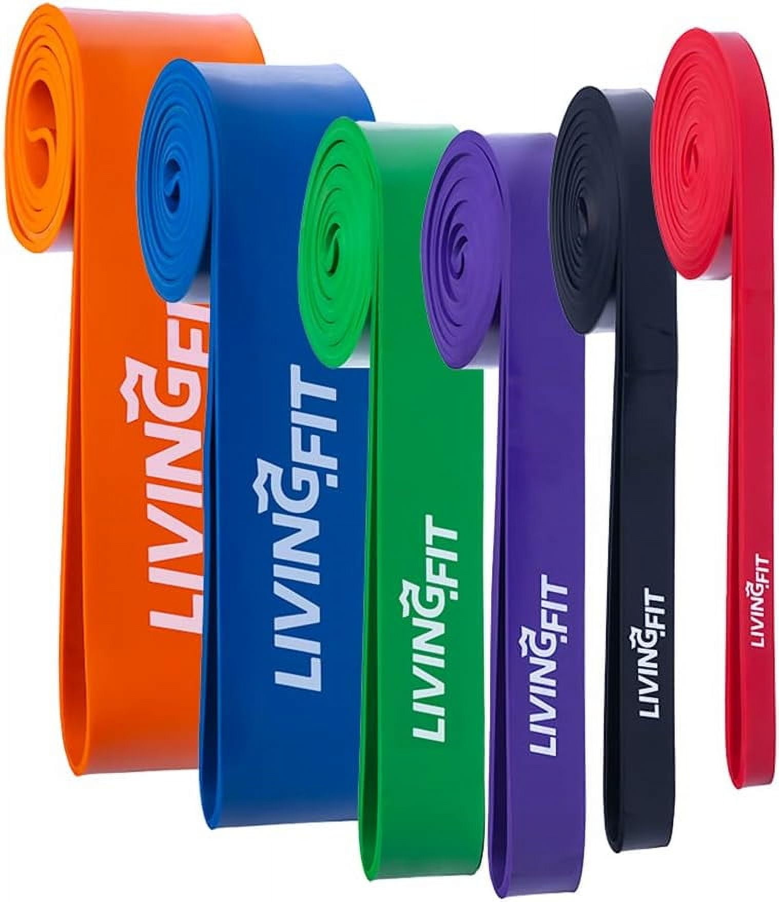 Living.Fit Stretching Resistance Band - Extra Strength, Mobility ...