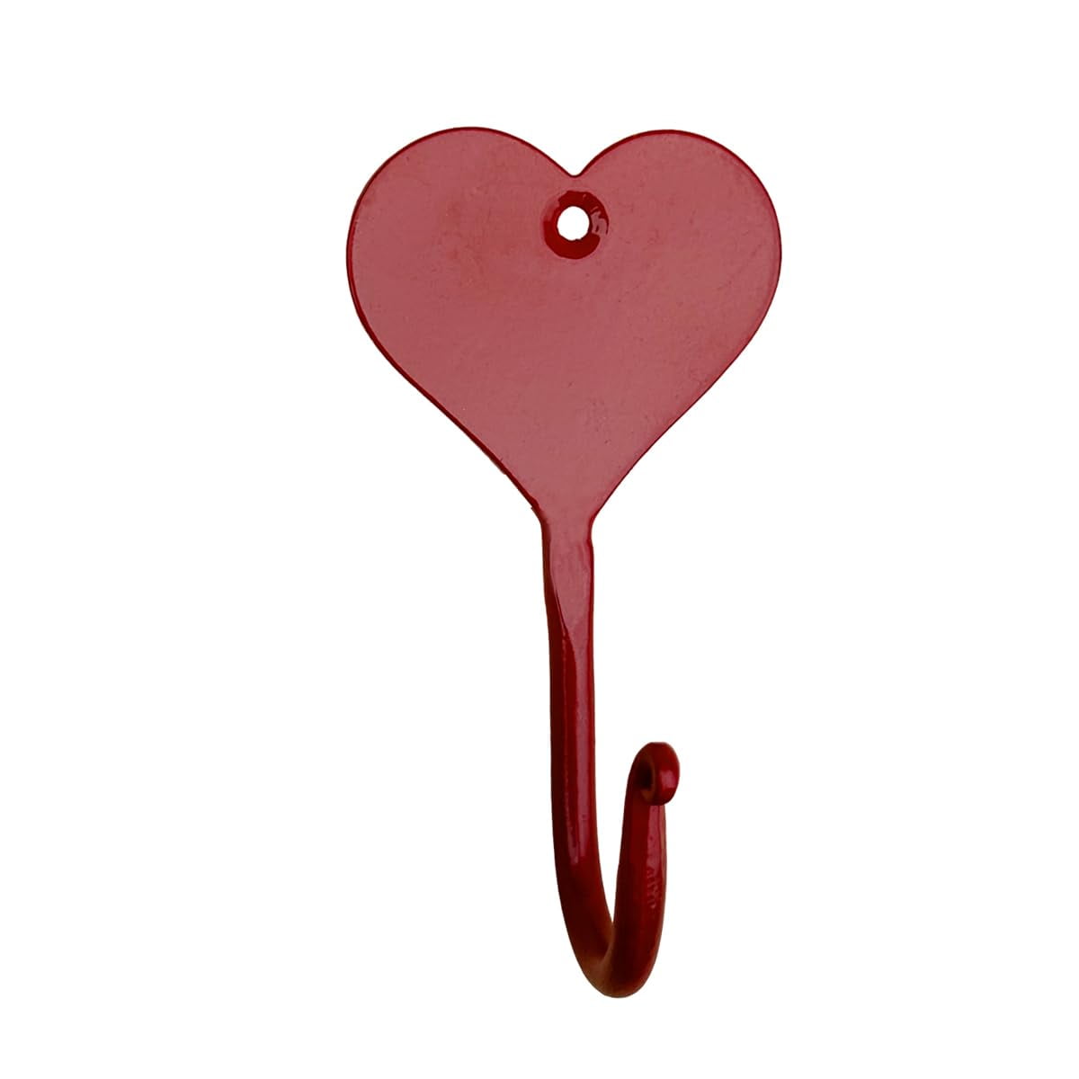 Living Ideas Wall Hook Hand Forged Wall Heart Hooks for Kitchen Towel Wrought Iron Handmade Wall ...