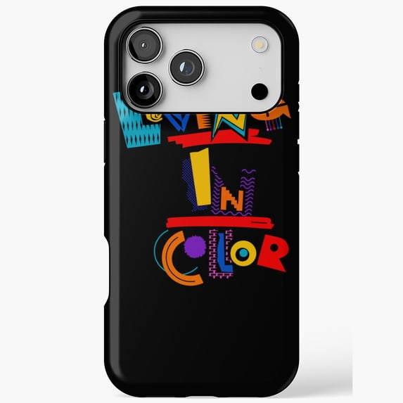 Living In Color Abstract Art Tough iPhone Case 11 to 17 Pro Max ...