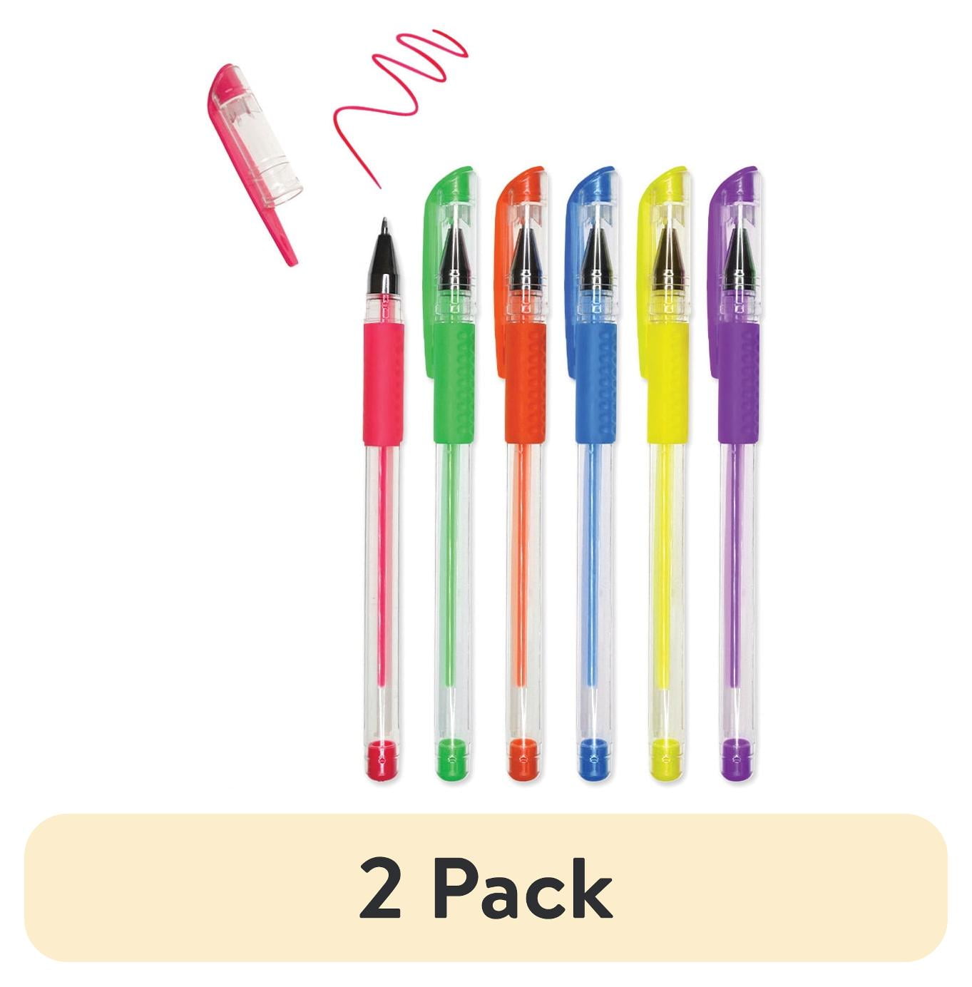 (2 pack) Living In Color Color-Flow Gel Pen Set 6/Pkg-Neons - Walmart.com