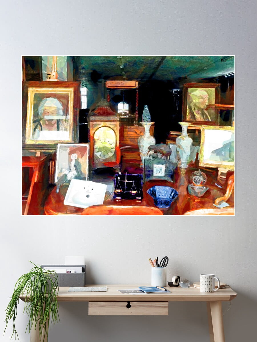 Living In Past Glory Poster Wall Art, Modern Wall Decor For Living Room ...