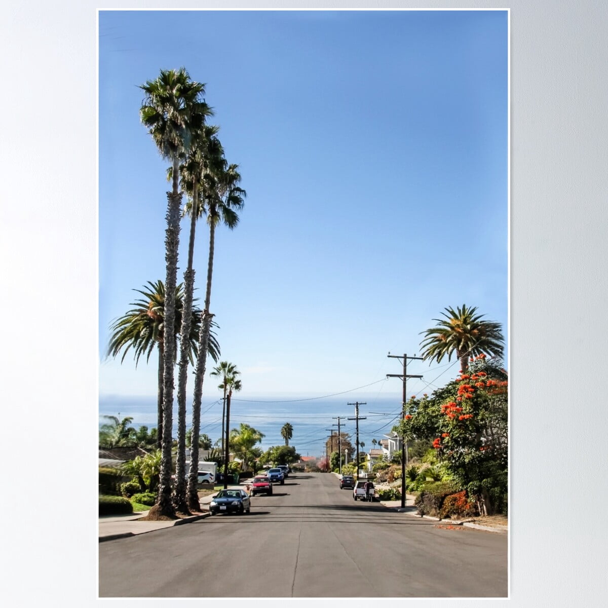 Living In Point Loma Poster Wall Art, Modern Wall Decor For Living Room ...