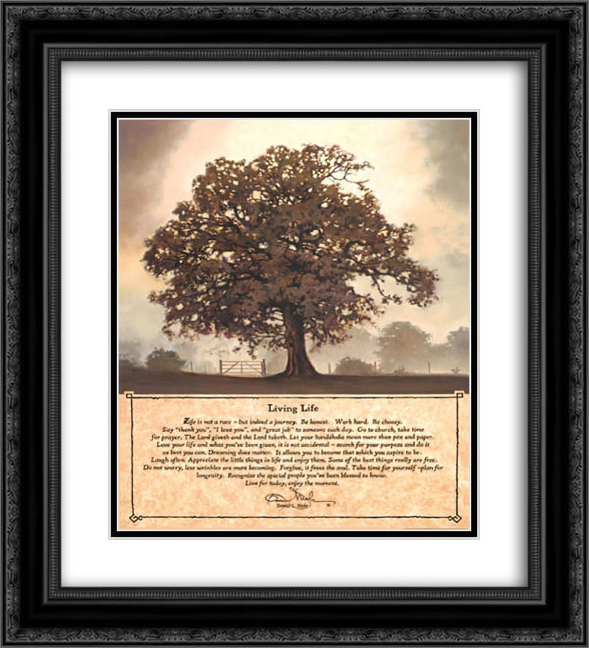 Living Life 2x Matted 20x24 Black Ornate Framed Art Print by Bonnie ...
