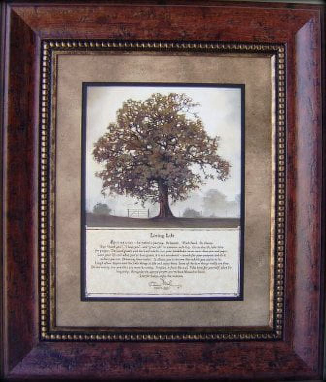 Living Life | Framed Inspirational Art in Double Mat | 29L X 25W ...