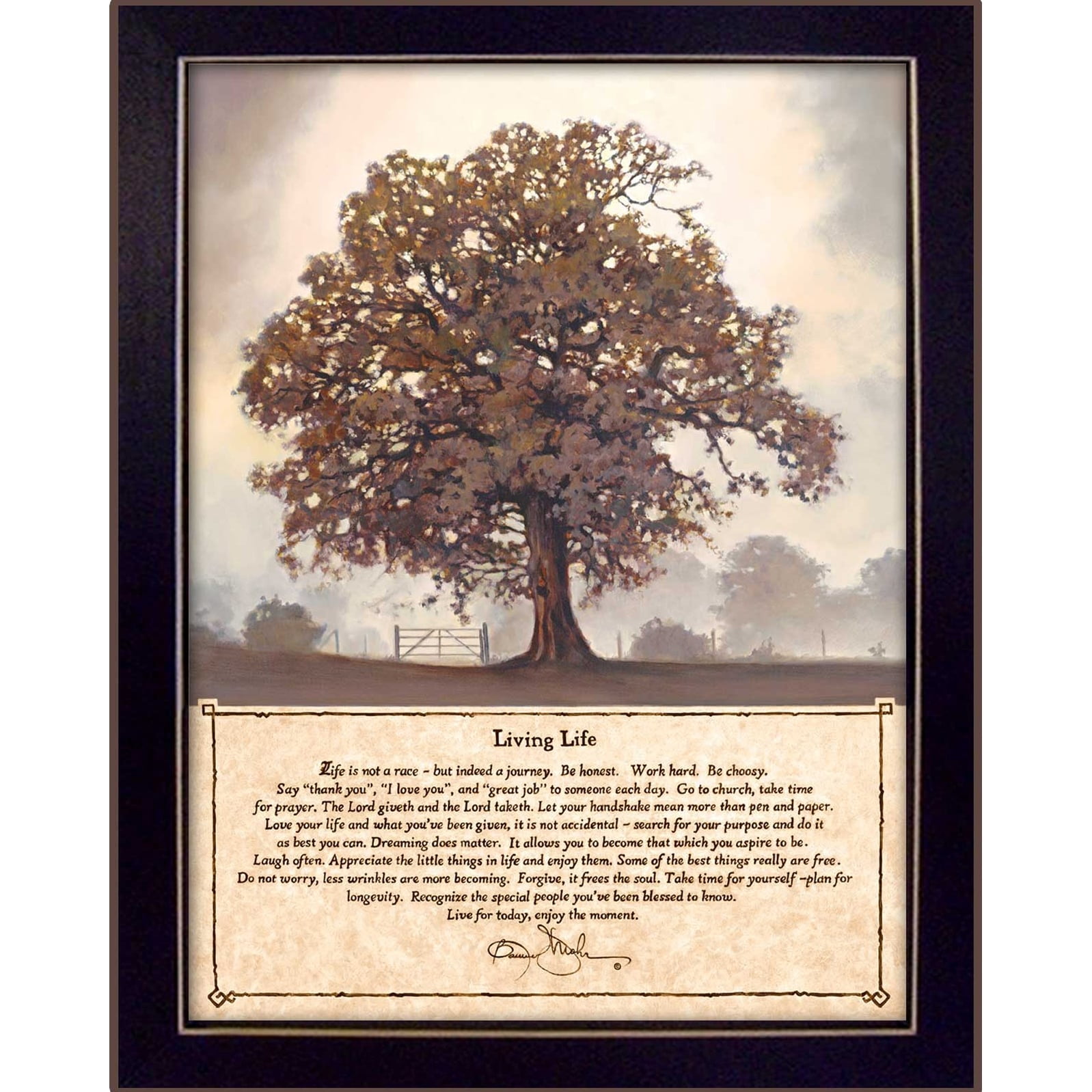 Living Life by Bonnie Mohr Framed Painting Print - Walmart.com
