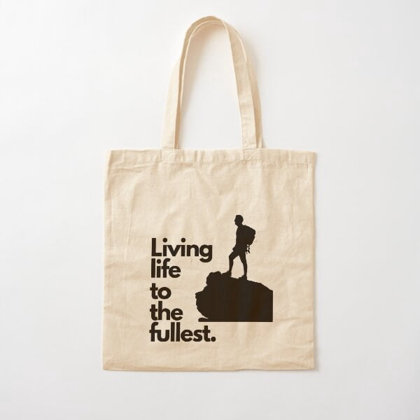 Living Life To The Fullest, Wanderlust Cotton Tote Bag Canvas Tote Bag ...