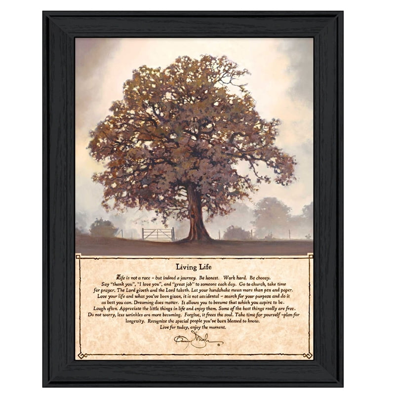 Living Life by Bonnie Mohr Print Wall Art Wood Multi-Color - Ready to ...